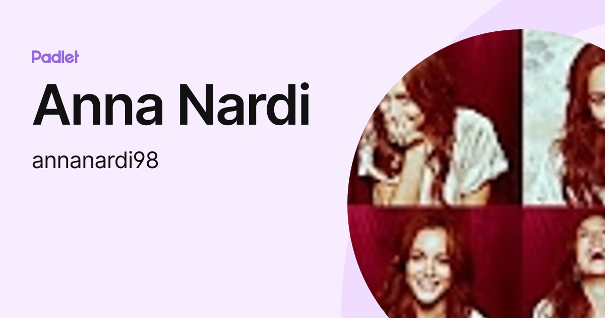 Anna Nardi (annanardi98) profile | Padlet