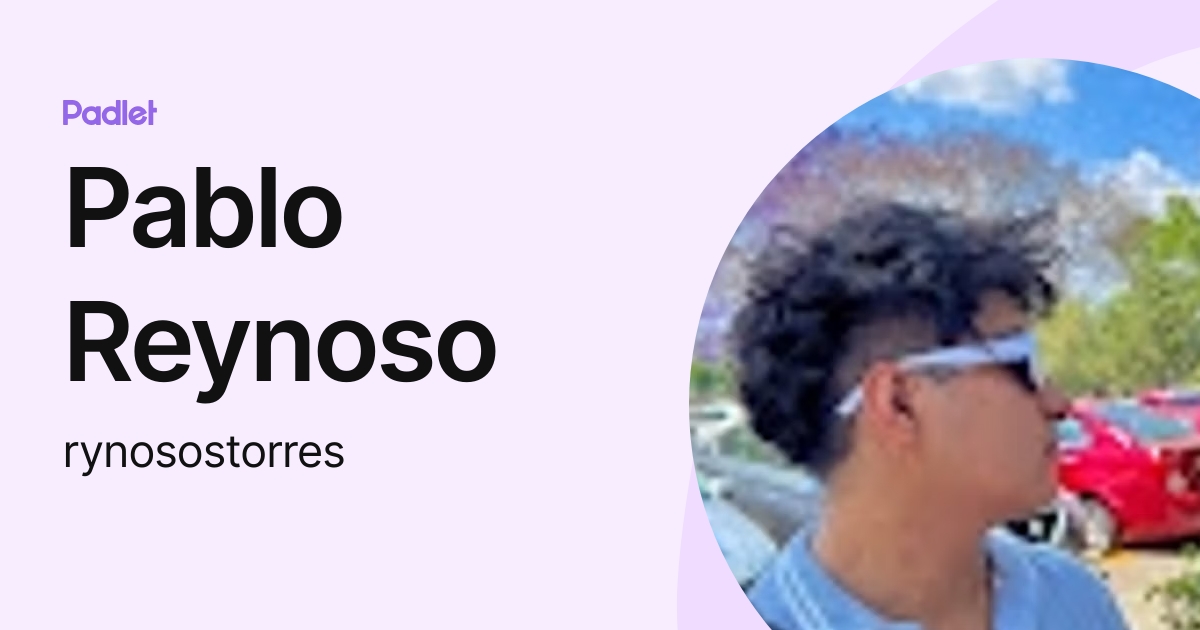 Pablo Reynoso (rynosostorres) profile | Padlet