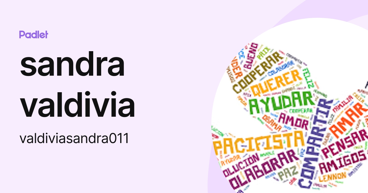 sandra valdivia (valdiviasandra011) profile | Padlet