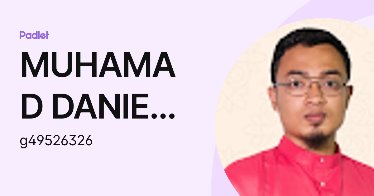 MUHAMAD DANIEL HATTA BIN MUHAMAD HAFAMI KPM-Guru (g49526326) profile ...