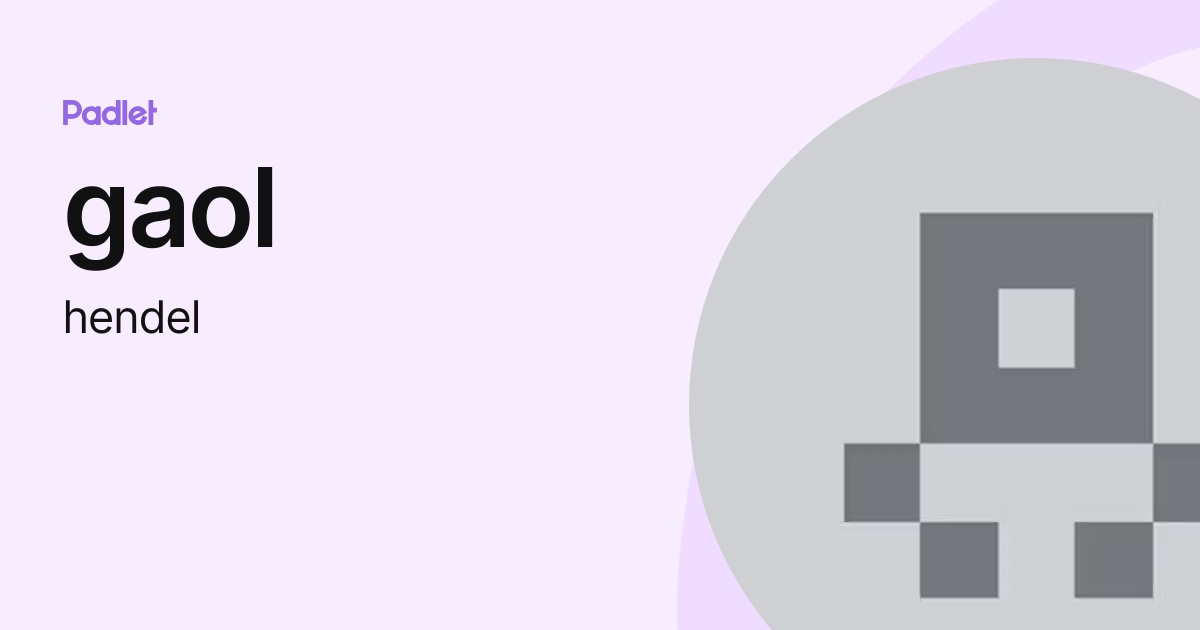 gaol (hendel) profile | Padlet