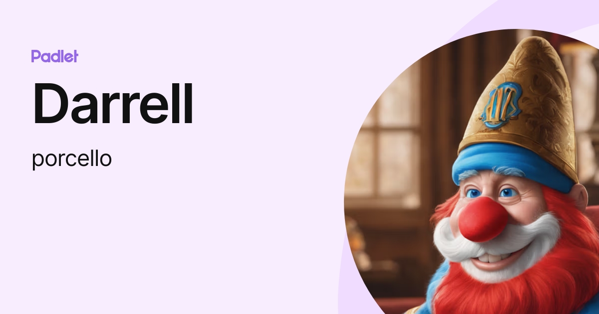 Darrell (porcello) profile | Padlet