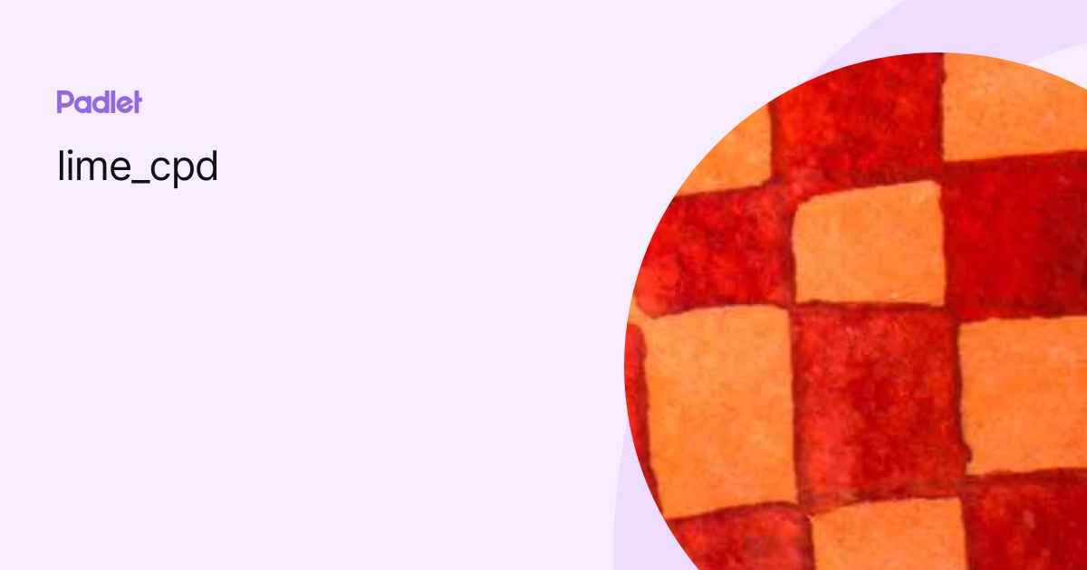 lime_cpd profile | Padlet
