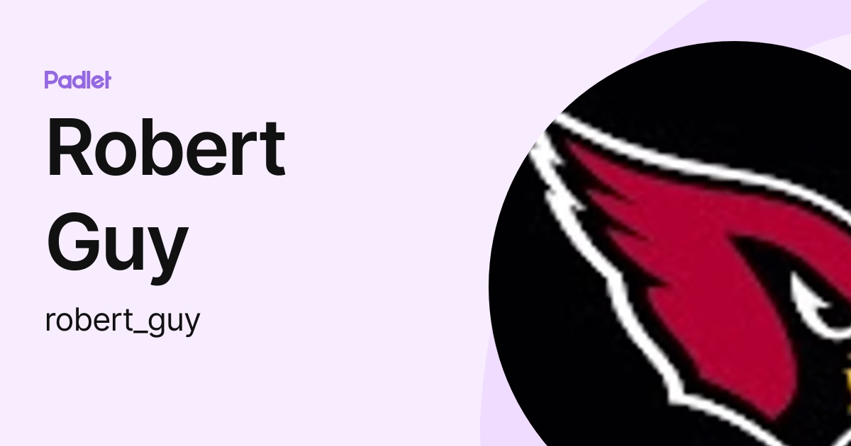 Robert Guy (robert_guy) profile | Padlet