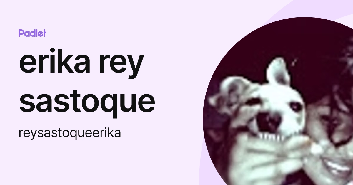 erika rey sastoque (reysastoqueerika) profile | Padlet