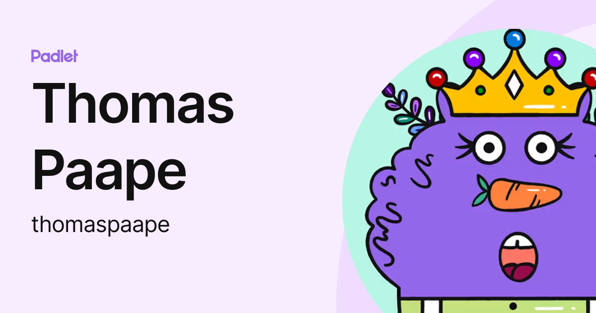 Thomas Paape (thomaspaape) profile | Padlet