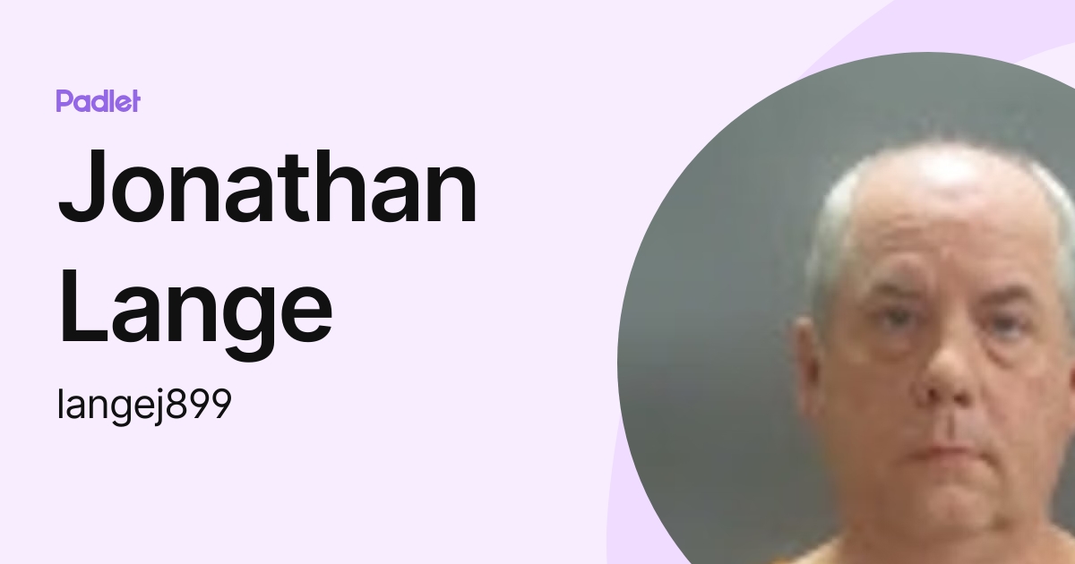 Jonathan Lange (langej899) profile | Padlet