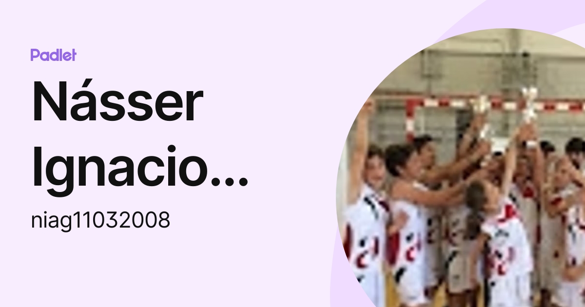 Násser Ignacio Arcos González (niag11032008) profile | Padlet