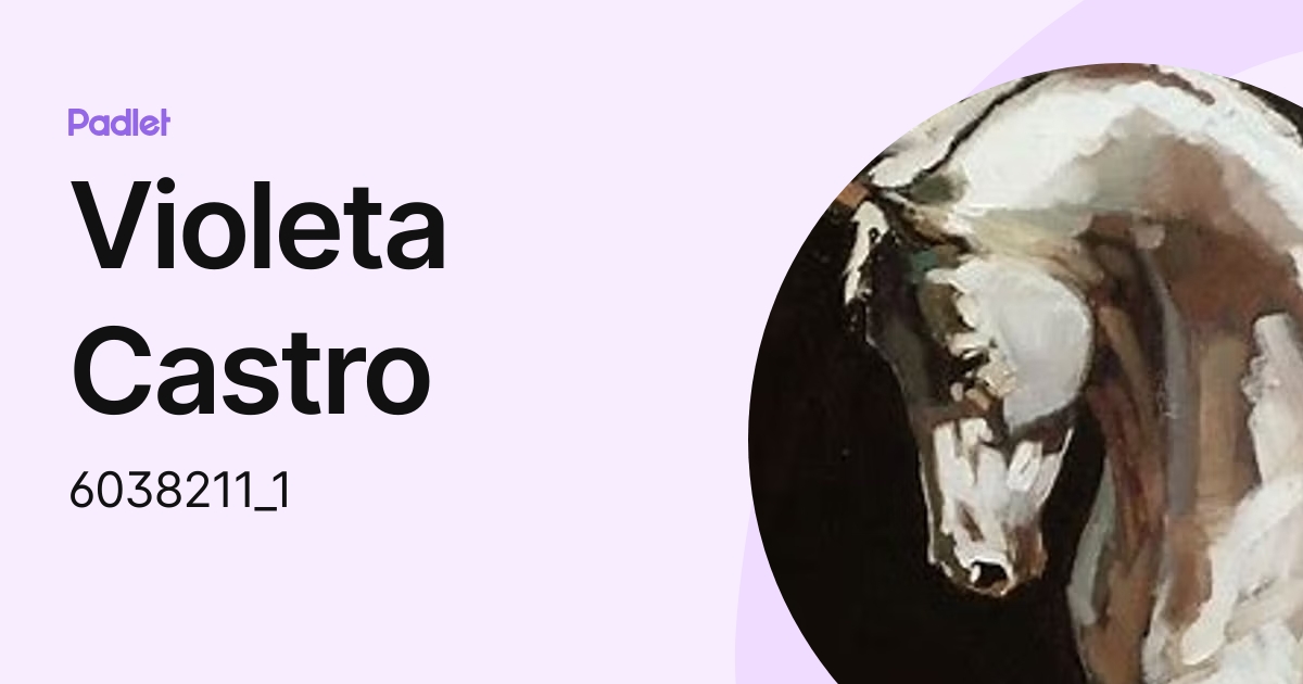 Violeta Castro (6038211_1) profile | Padlet