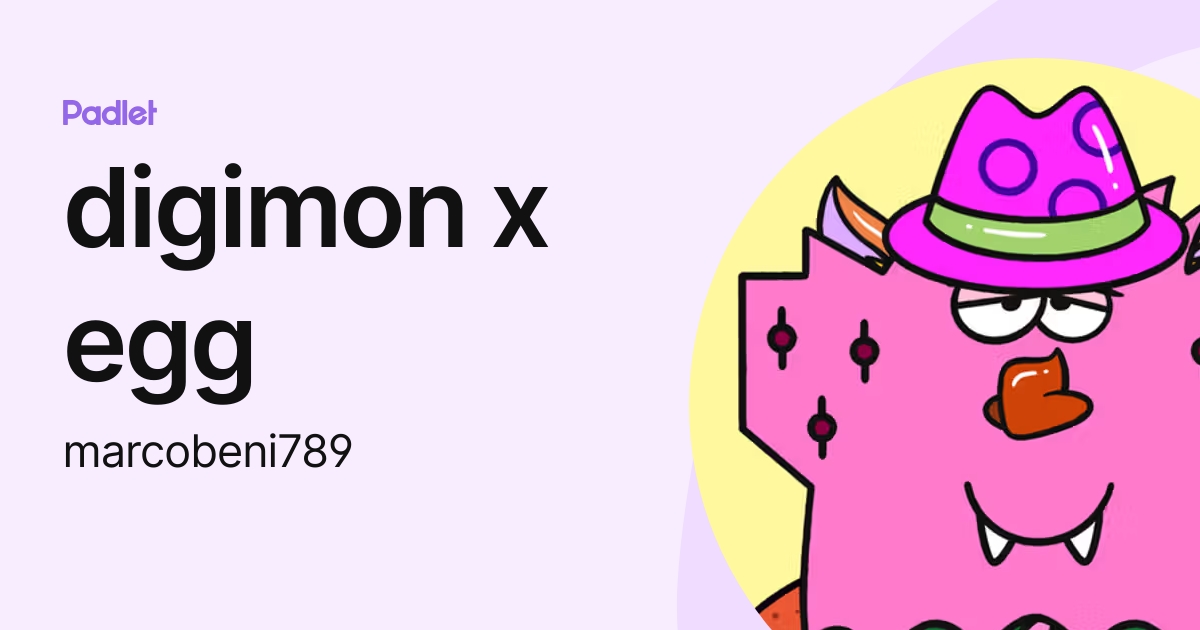 digimon x egg (marcobeni789) profile | Padlet