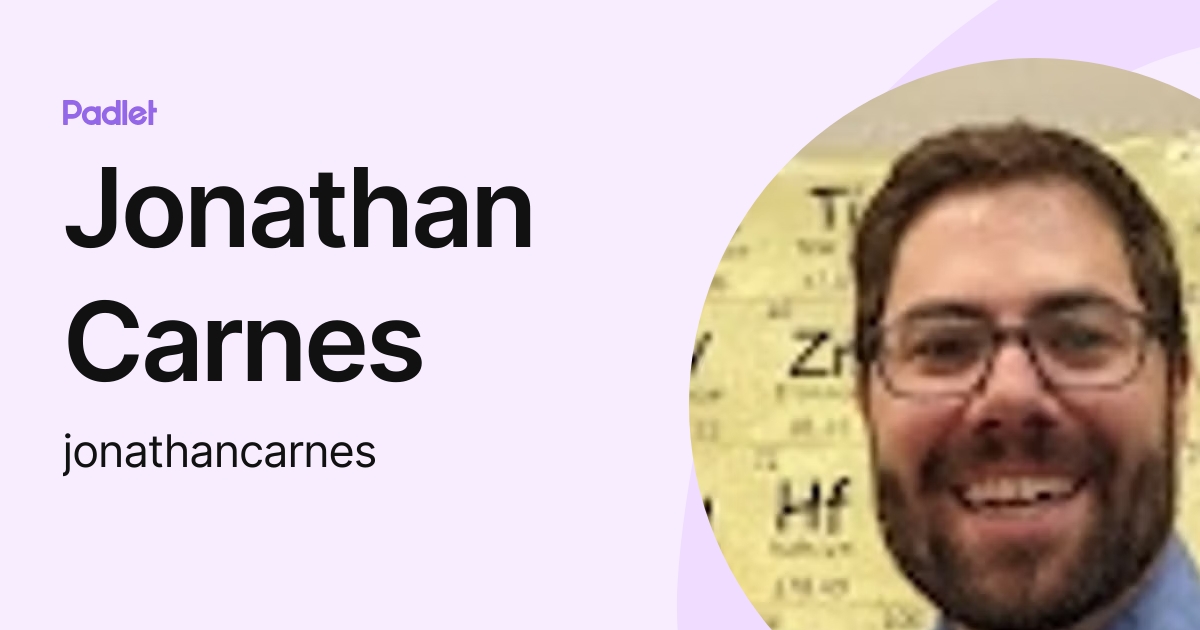 Jonathan Carnes (jonathancarnes) profile | Padlet