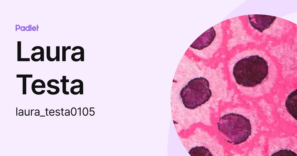 Laura Testa (laura_testa0105) profile | Padlet