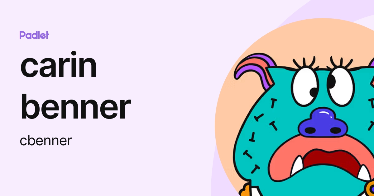 carin benner (cbenner) profile | Padlet