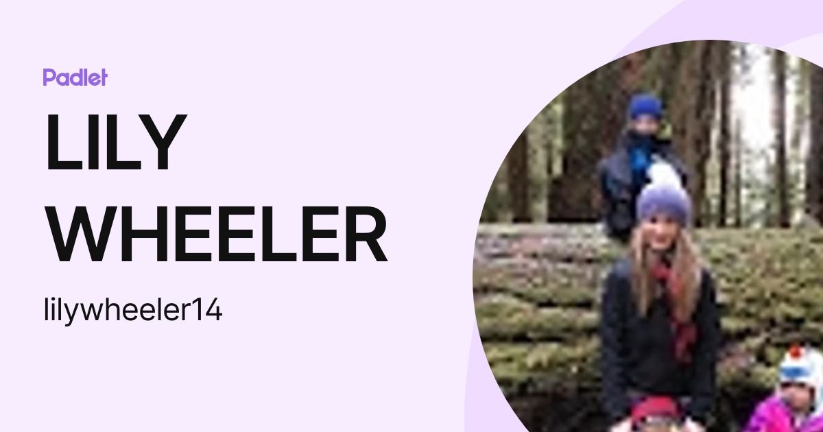 LILY WHEELER (lilywheeler14) profile | Padlet