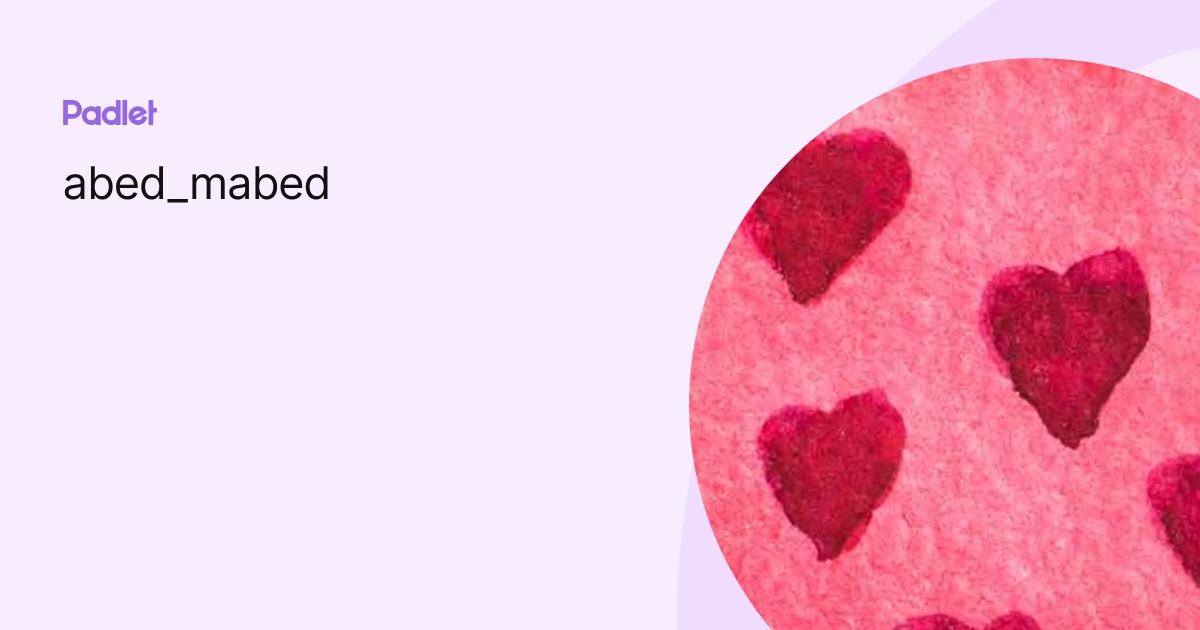 abed_mabed profile | Padlet