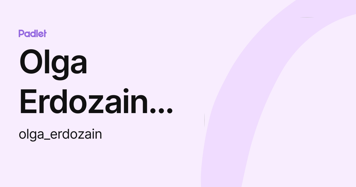 Olga Erdozain Serrano (olga_erdozain) profile | Padlet