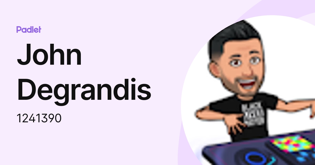 John Degrandis (1241390) profile | Padlet