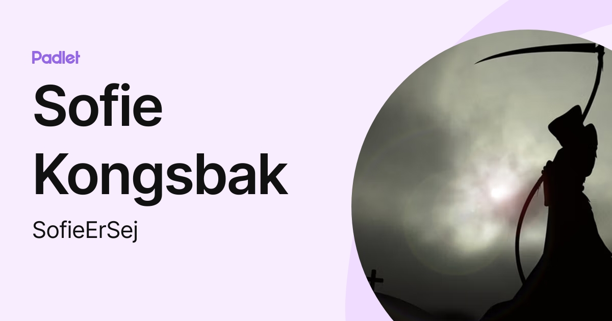 Sofie Kongsbak (SofieErSej) profile | Padlet