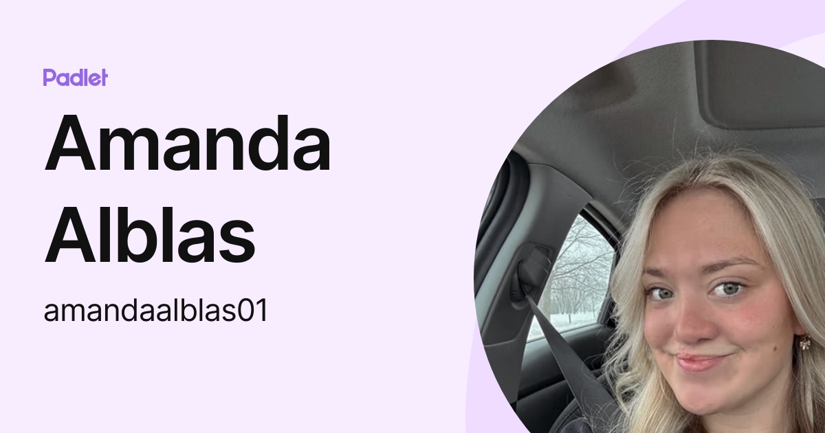 Amanda Alblas (amandaalblas01) profile | Padlet