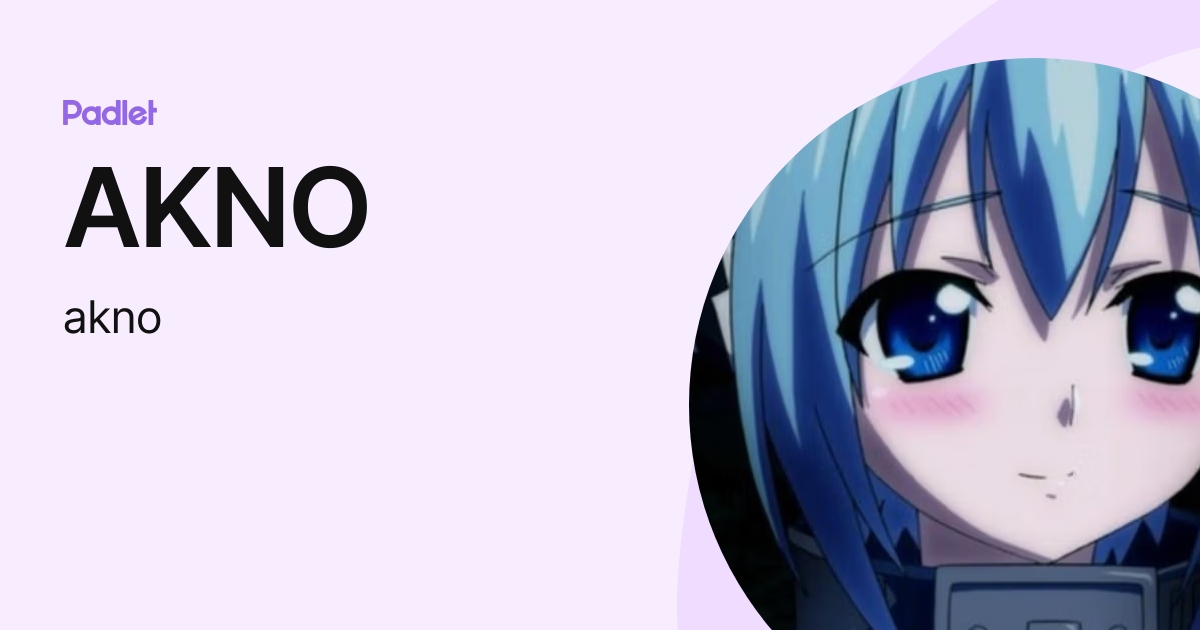 AKNO (akno) profile | Padlet