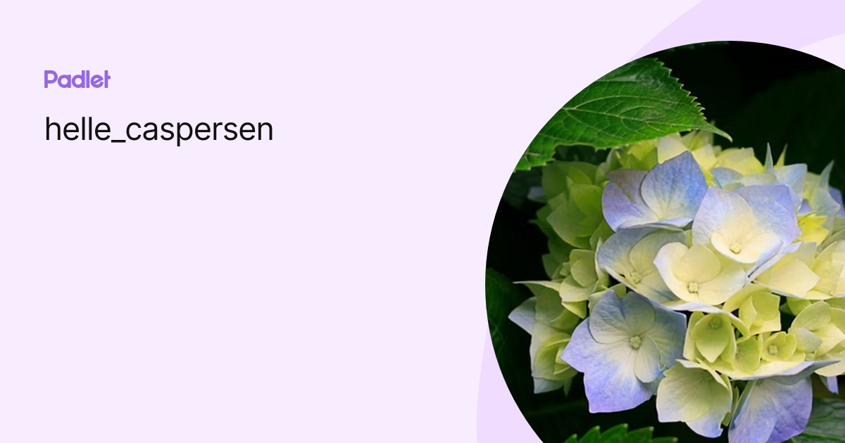 helle_caspersen profile | Padlet