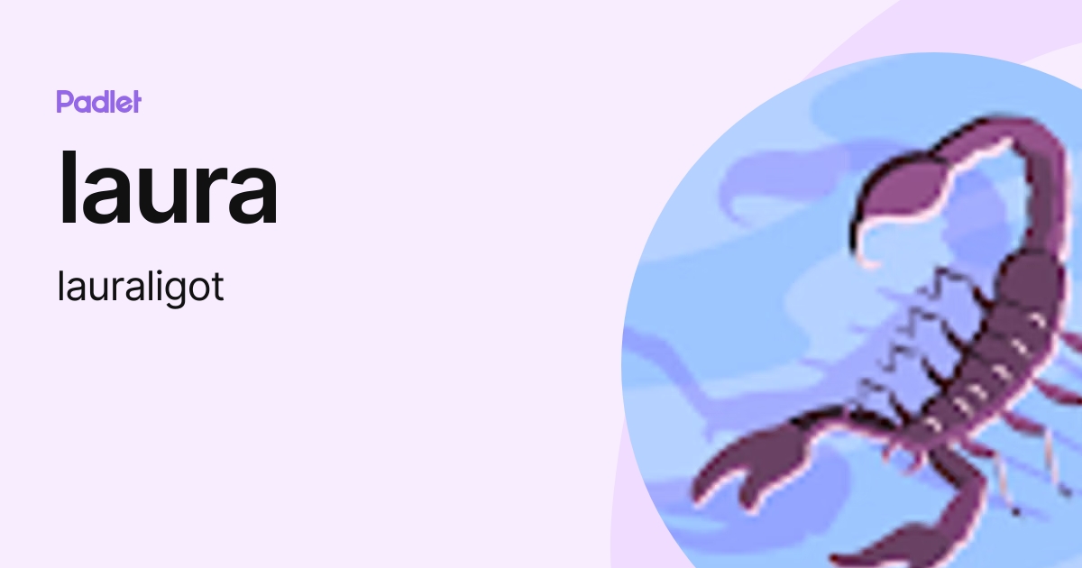 laura (lauraligot) profile | Padlet