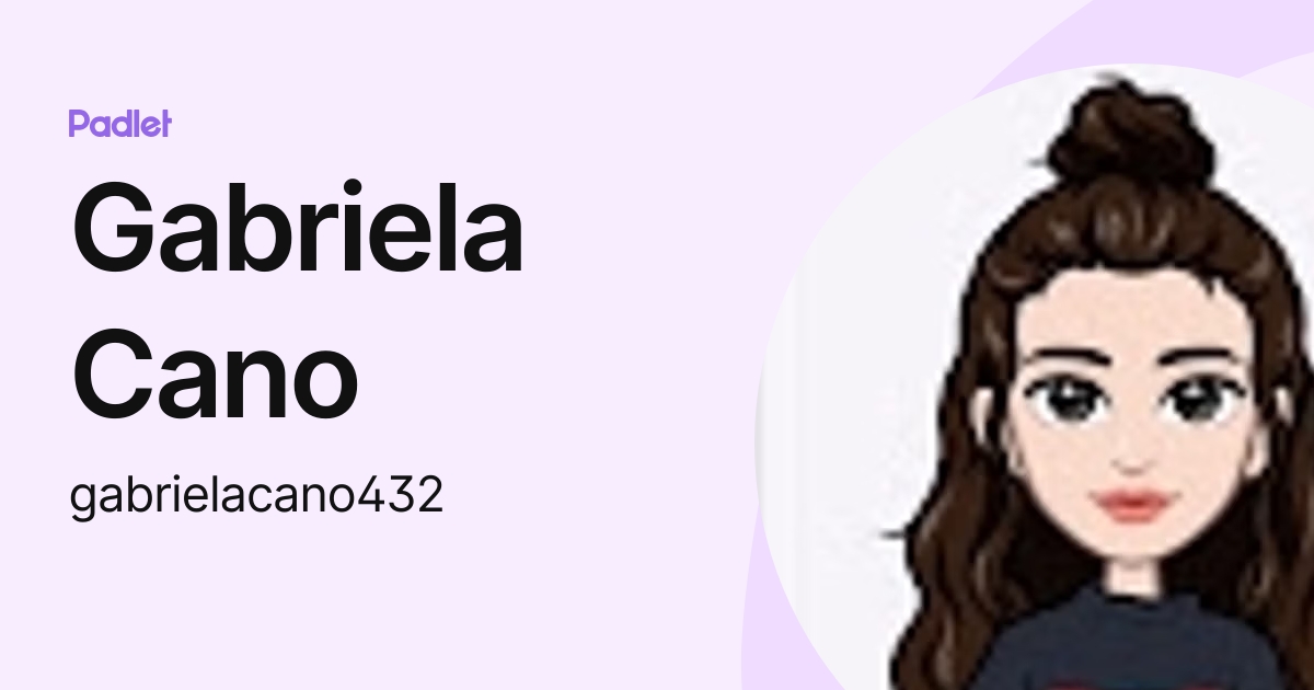 Gabriela Cano (gabrielacano432) profile | Padlet