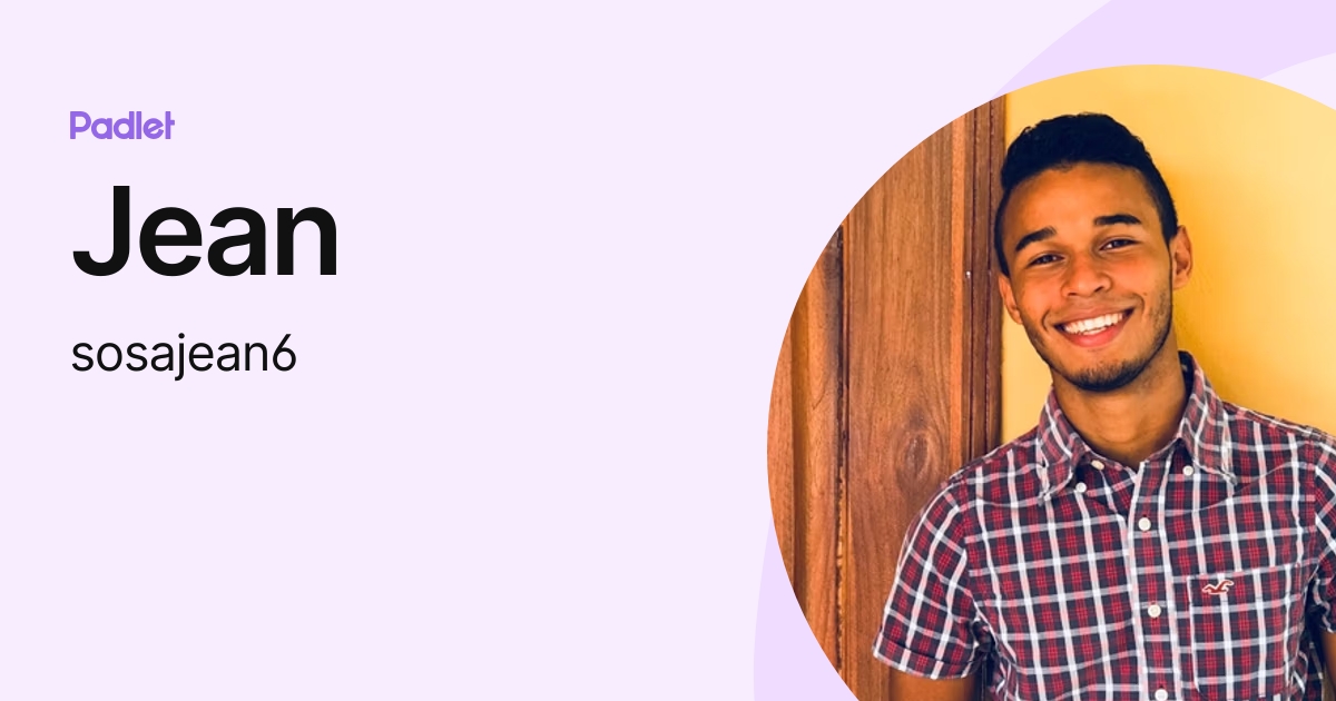 Jean (sosajean6) profile | Padlet