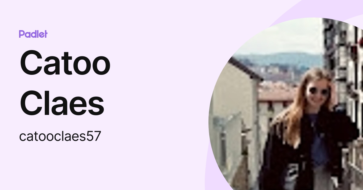 Catoo Claes (catooclaes57) profile | Padlet