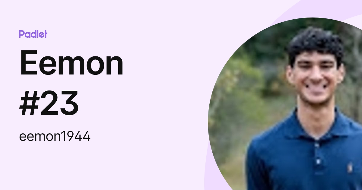 Eemon #23 (eemon1944) profile | Padlet