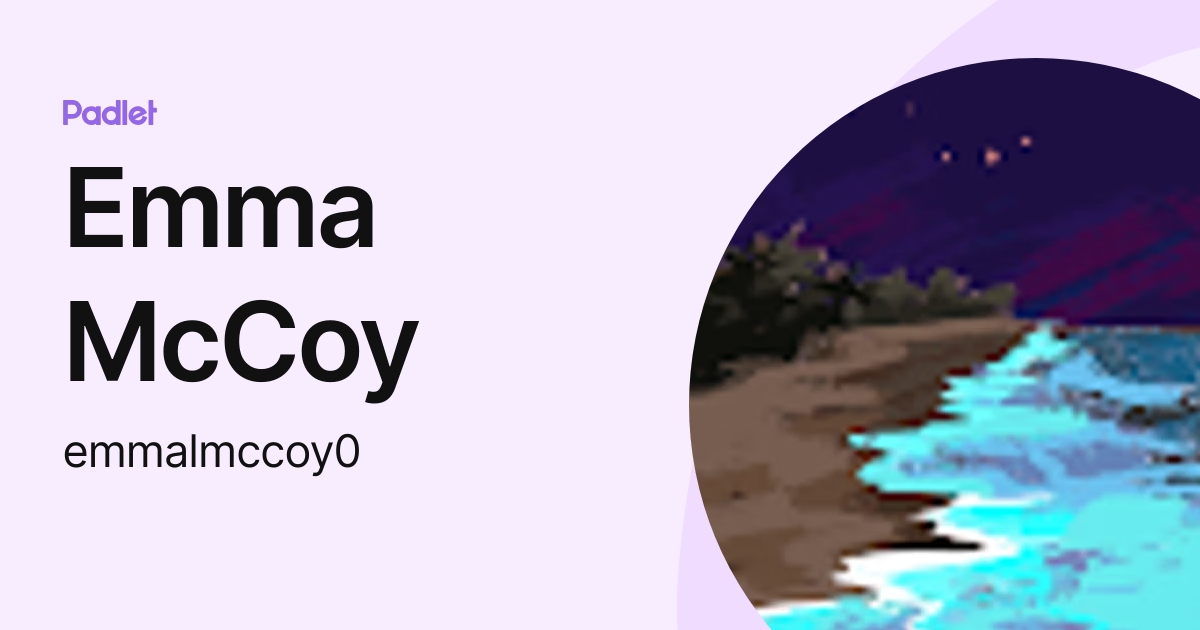 Emma McCoy (emmalmccoy0) profile | Padlet