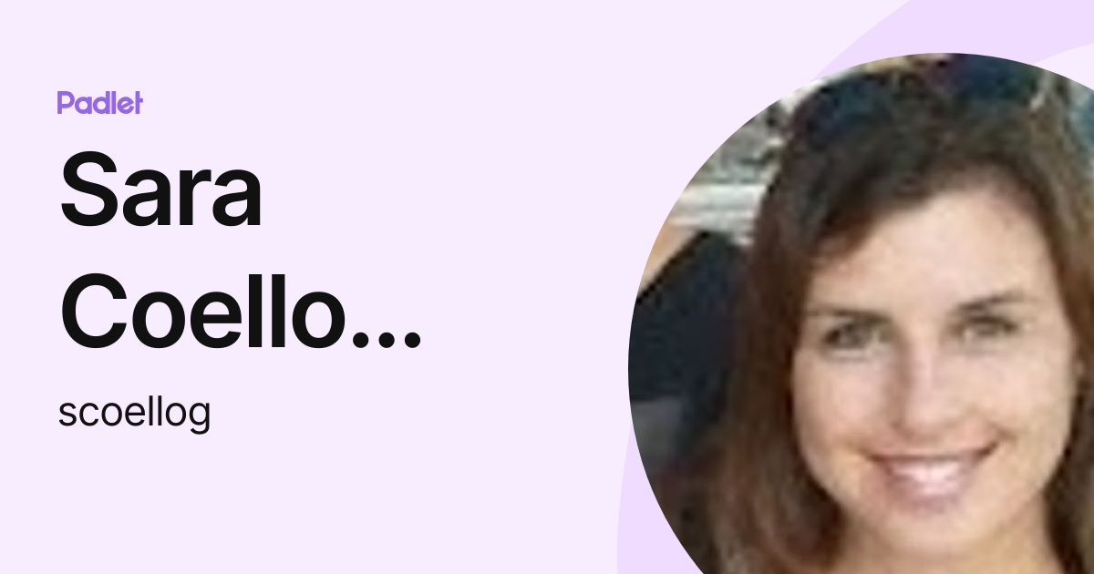 Sara Coello Gaviño (scoellog) profile | Padlet