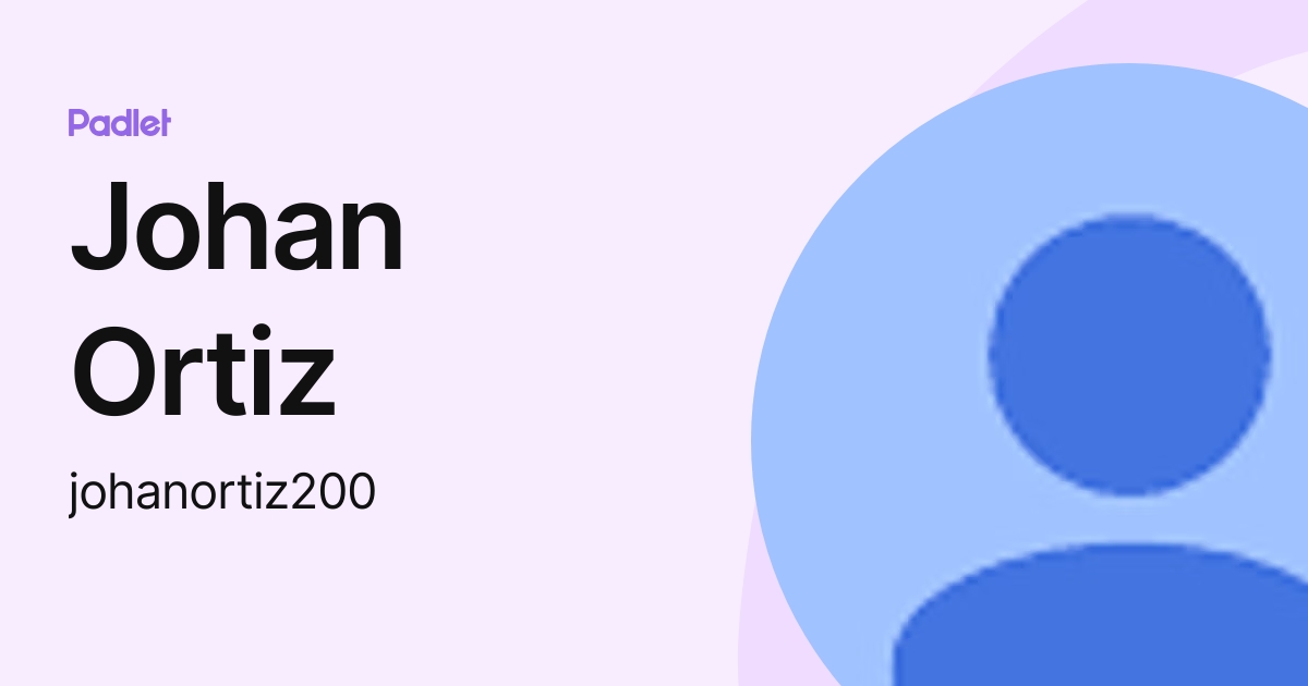 Johan Ortiz (johanortiz200) profile | Padlet