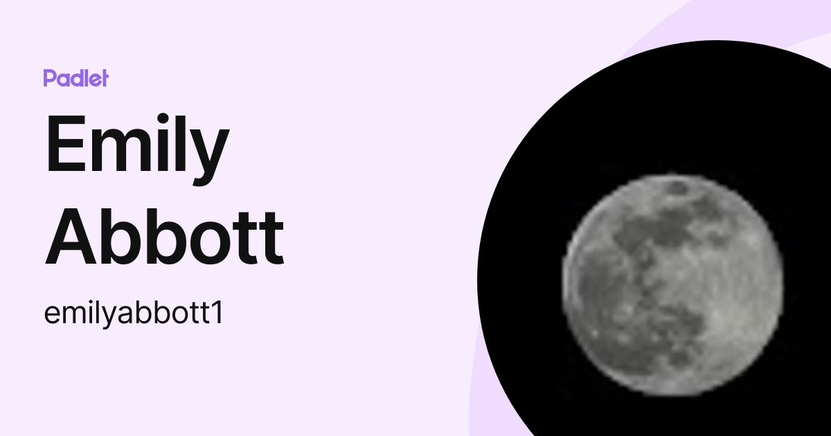 Emily Abbott (emilyabbott1) profile | Padlet