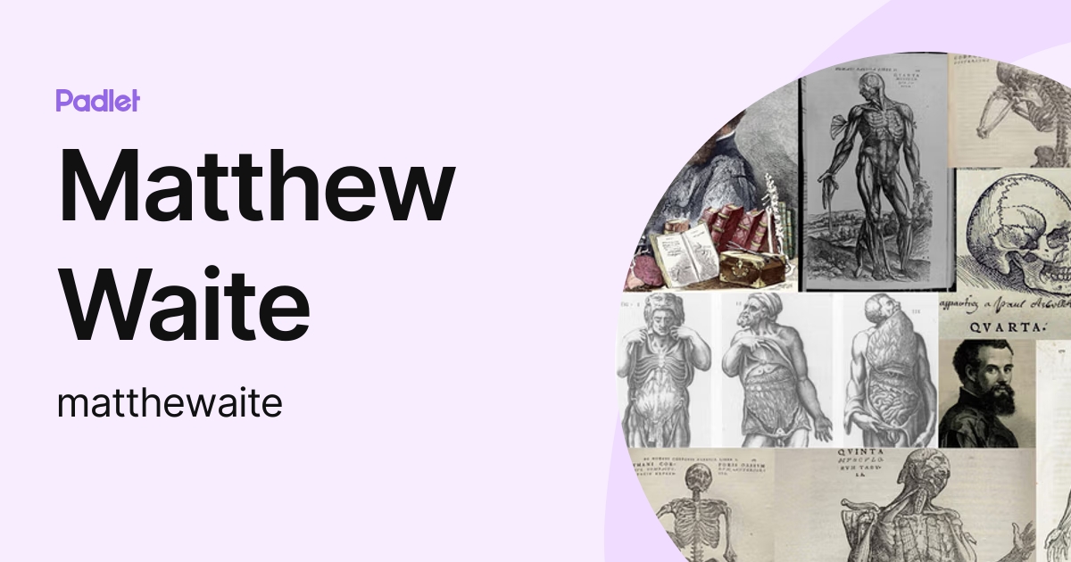 Matthew Waite (matthewaite) profile | Padlet