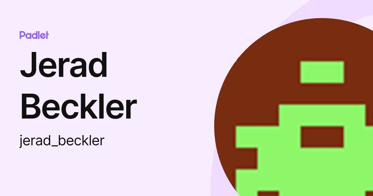 Jerad Beckler (jerad_beckler) profile | Padlet