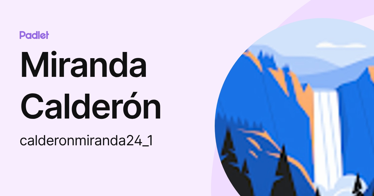 Miranda Calderón Calderonmiranda24 1 Profile Padlet