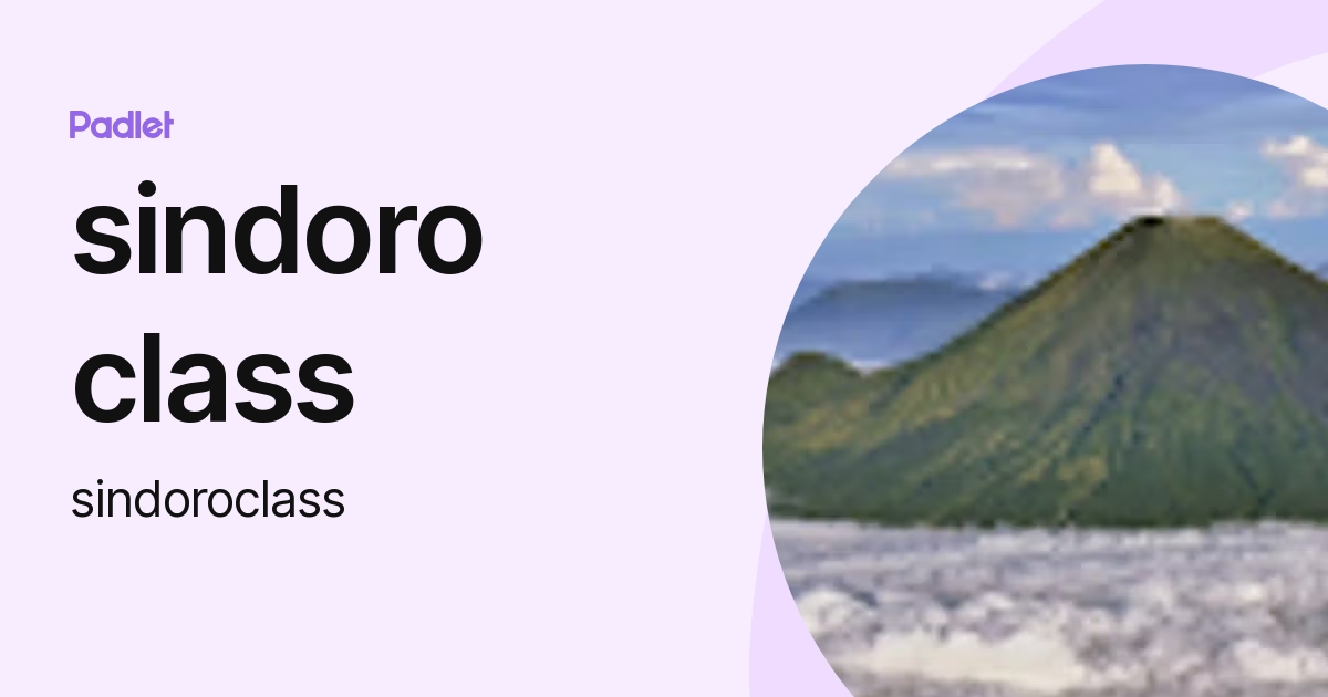 sindoro class (sindoroclass) profile | Padlet