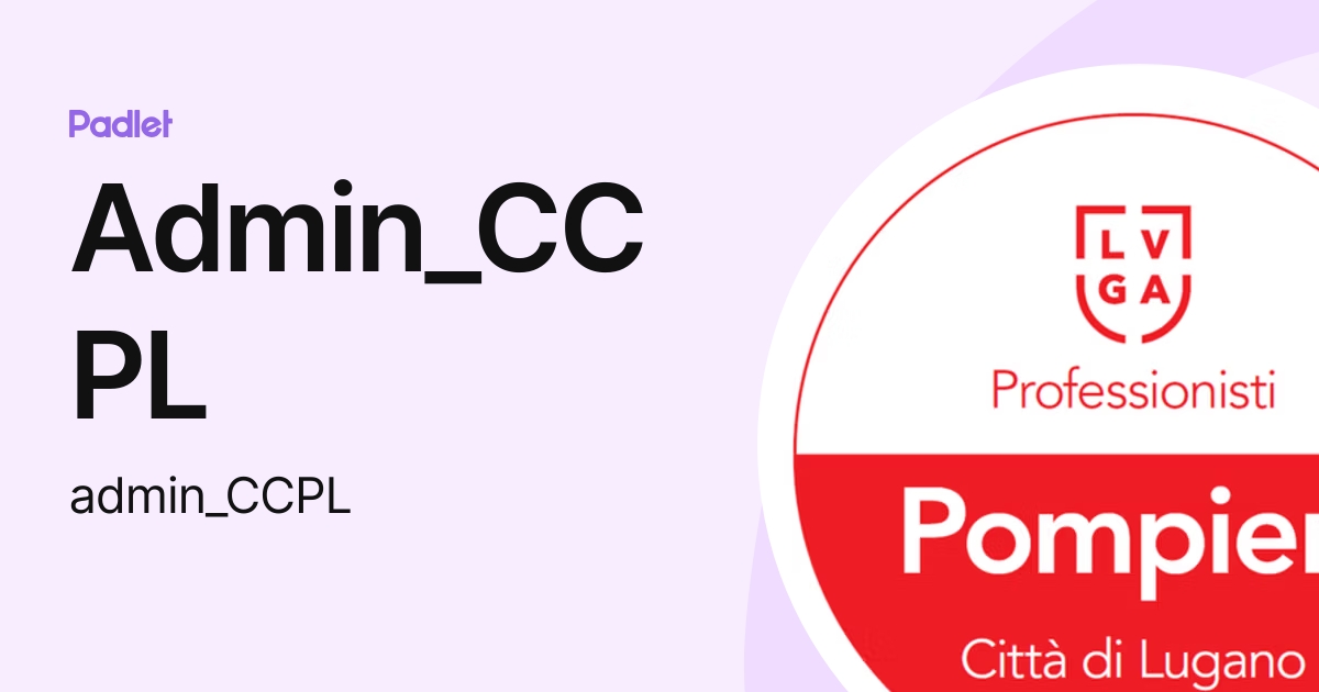 Admin_CCPL (admin_CCPL) profile | Padlet