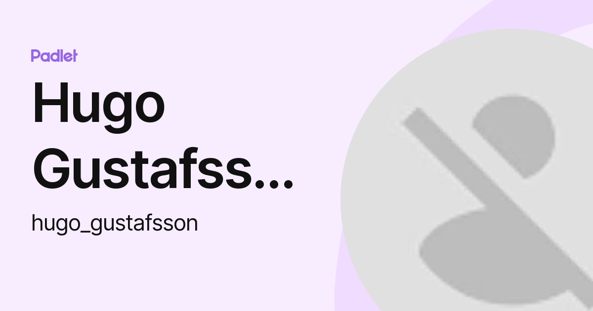 Hugo Gustafsson 7C Jättestenskolan (hugo_gustafsson) profile | Padlet