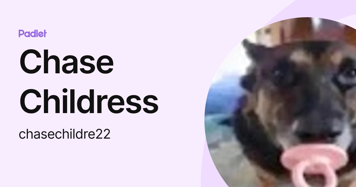 Chase Childress (chasechildre22) profile | Padlet