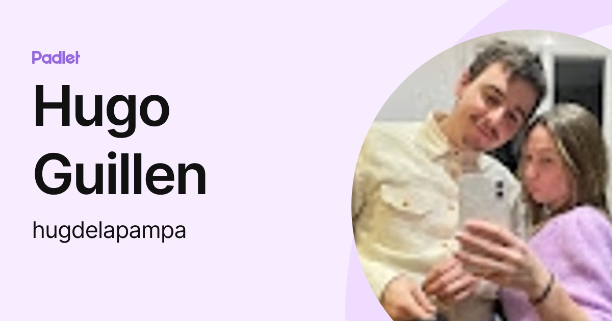 Hugo Guillen (hugdelapampa) profile | Padlet