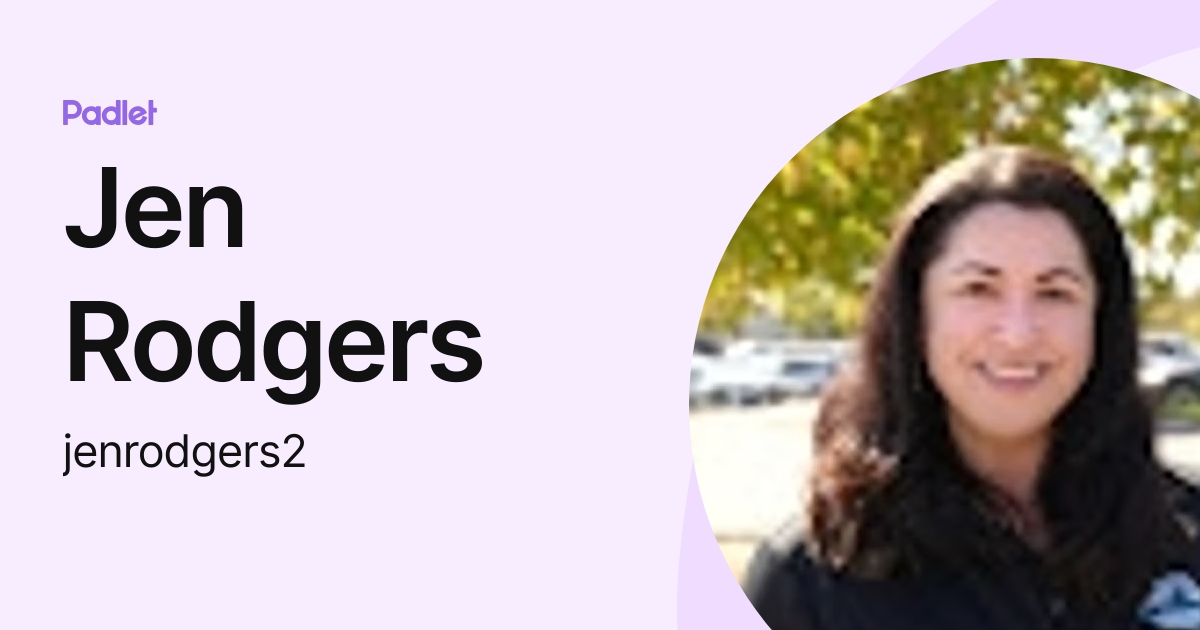 Jen Rodgers (jenrodgers2) profile | Padlet