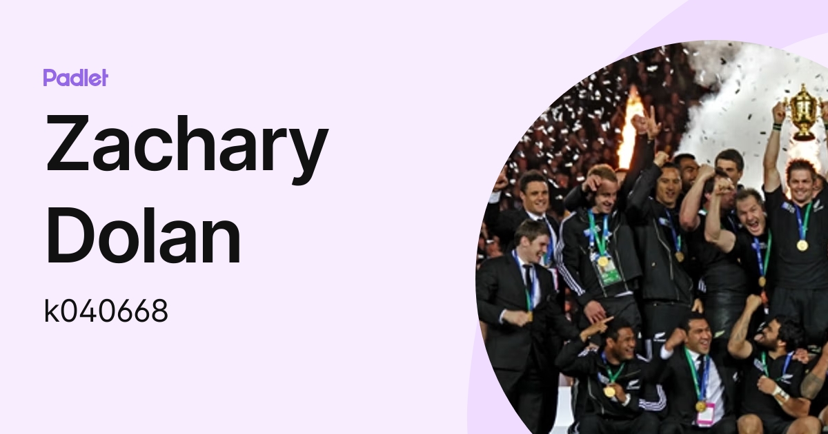 Zachary Dolan (k040668) profile | Padlet