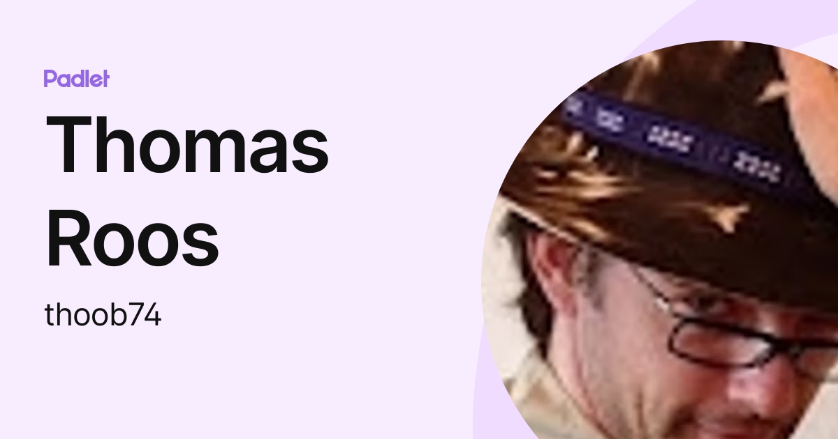 Thomas Roos (thoob74) profile | Padlet