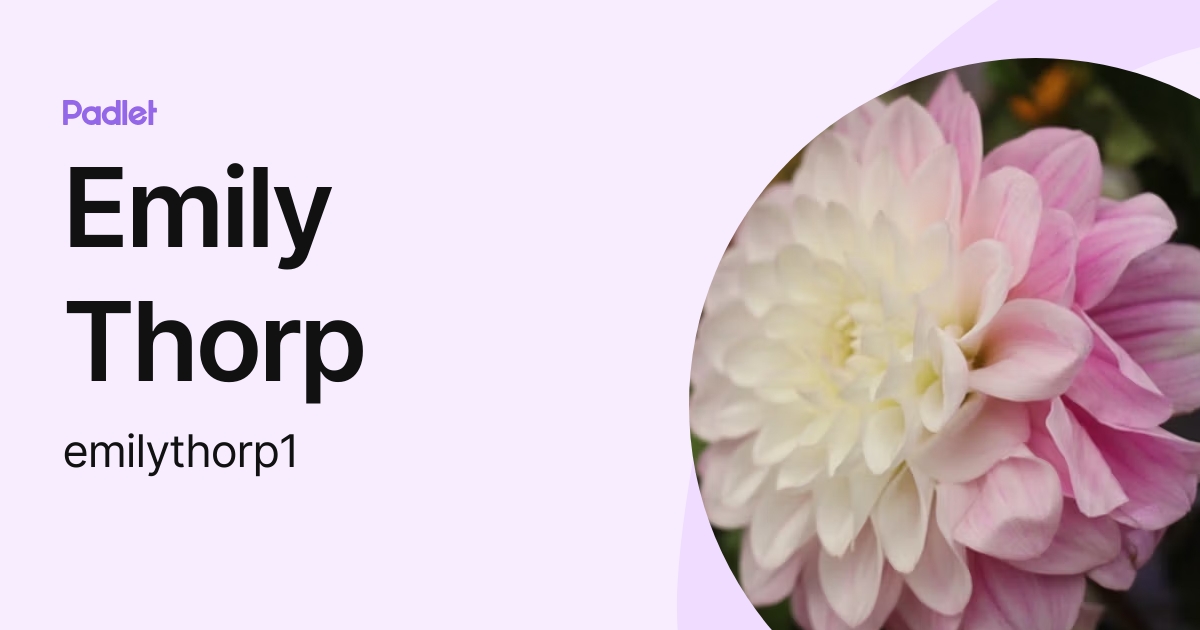 Emily Thorp (emilythorp1) profile | Padlet