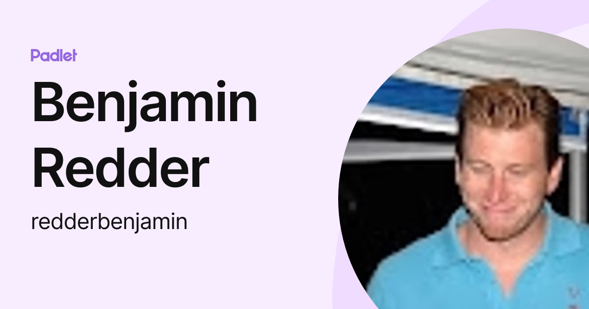 Benjamin Redder (redderbenjamin) profile | Padlet