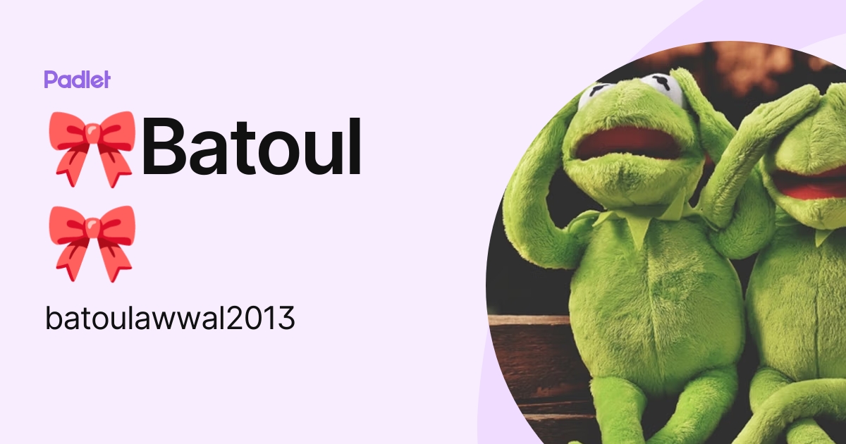 🎀Batoul🎀 (batoulawwal2013) profile | Padlet