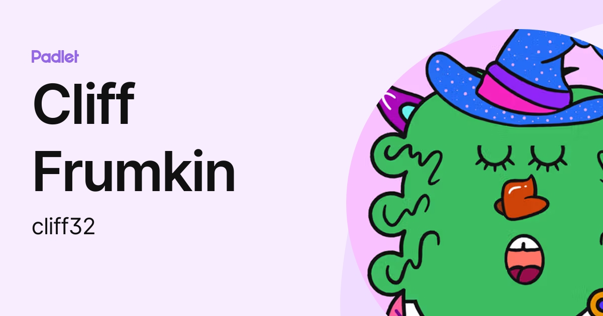 Cliff Frumkin (cliff32) profile | Padlet