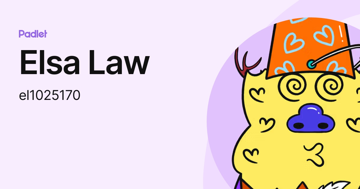 Elsa Law (el1025170) profile | Padlet